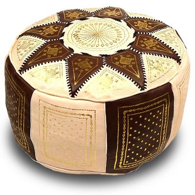 Pouf Marocain - Vente de Poufs Marocains en Cuir Remplis